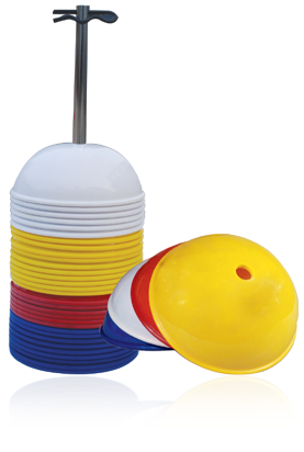Vixenindia.com: Soccer Cones - Cones - Dome Shape Soccer Cones 3"